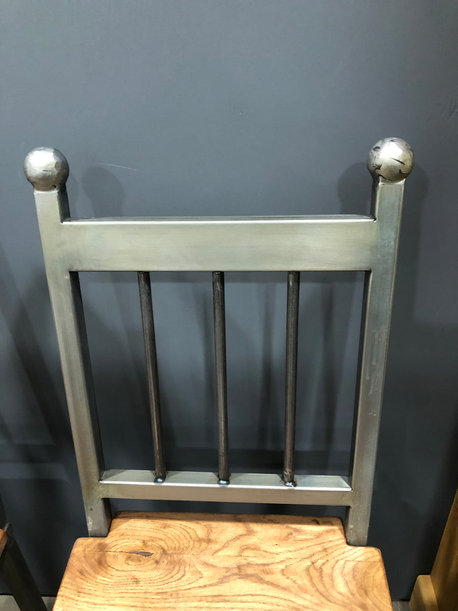 Set of 4 industrial style chairs
